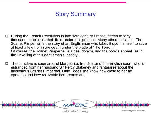 Scarlet pimpernel book review | PPT