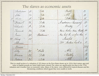 Eliza Scarlett: Leamington widow and Jamaican slave owner | PPT