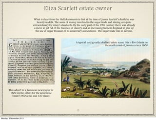 Eliza Scarlett: Leamington widow and Jamaican slave owner | PPT