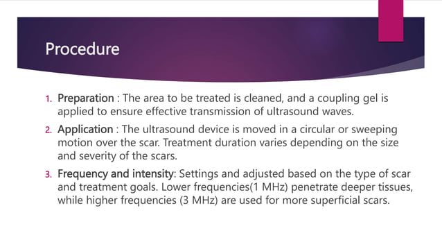 SCAR MANAGEMENT OF ULTRASOUND THERAPY.pptx