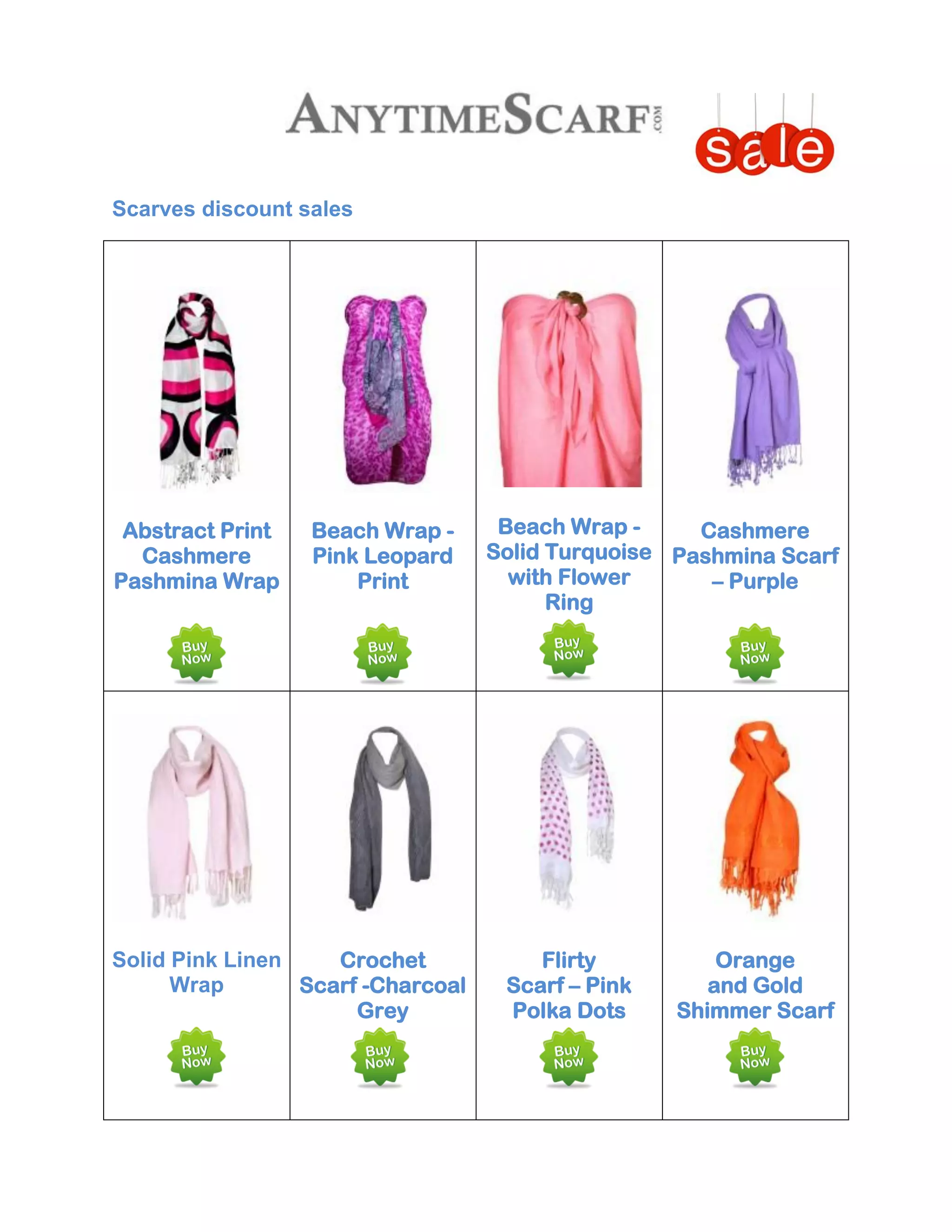 Scarves discount sales | PDF