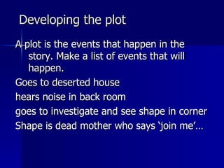 Scary Stories | PPT | Screenwriting | Content Production