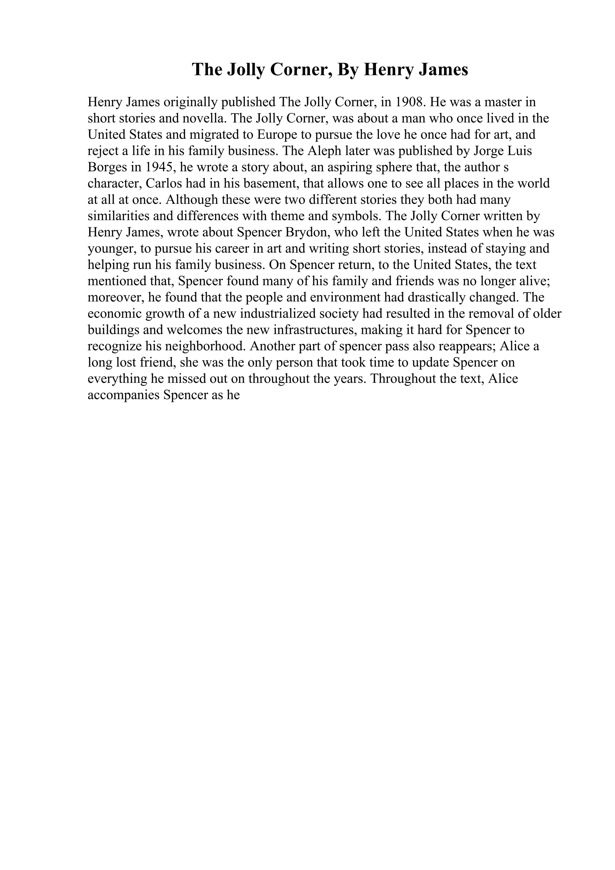 Scary Narrative Essay | PDF