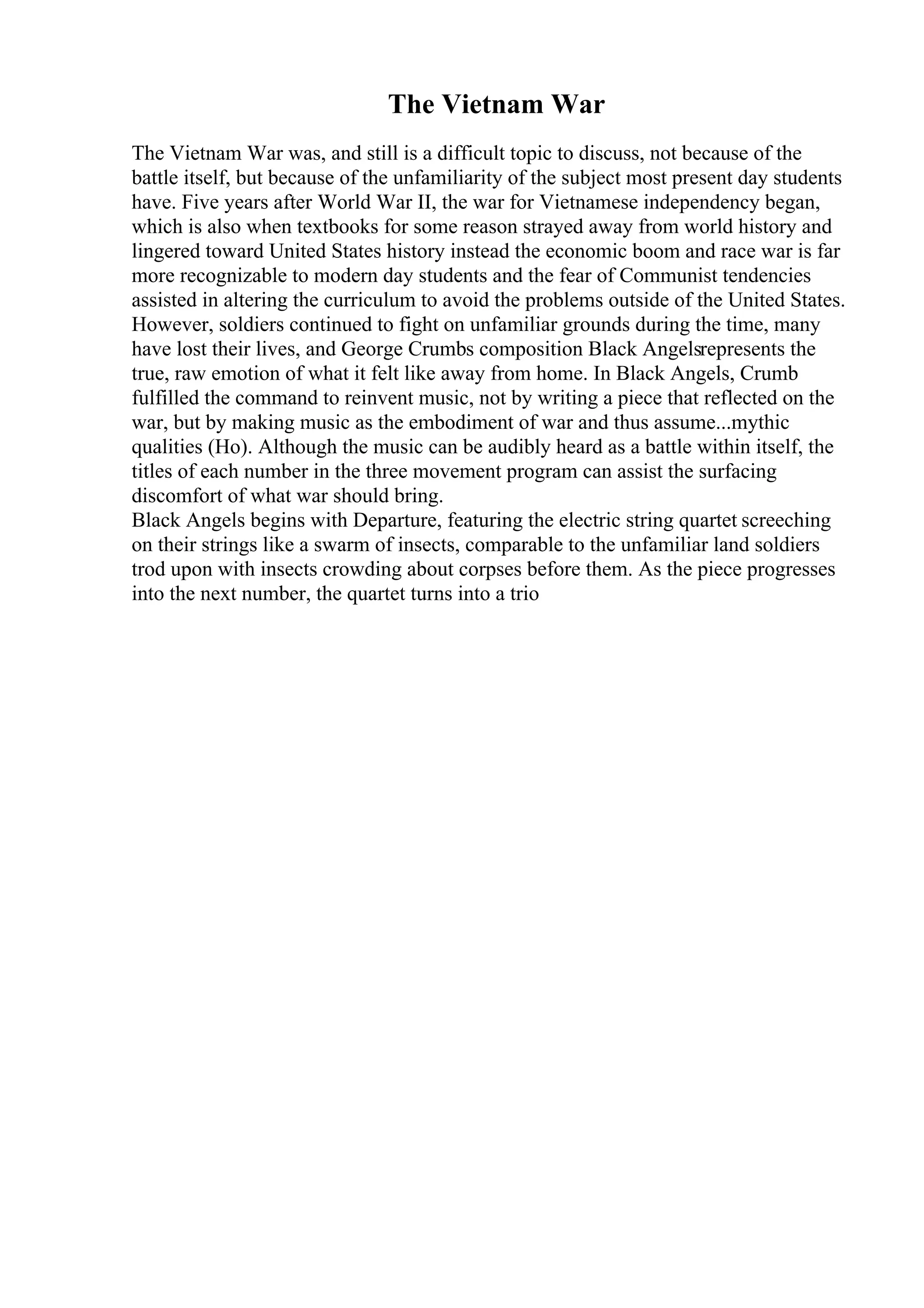 Scary Narrative Essay | PDF