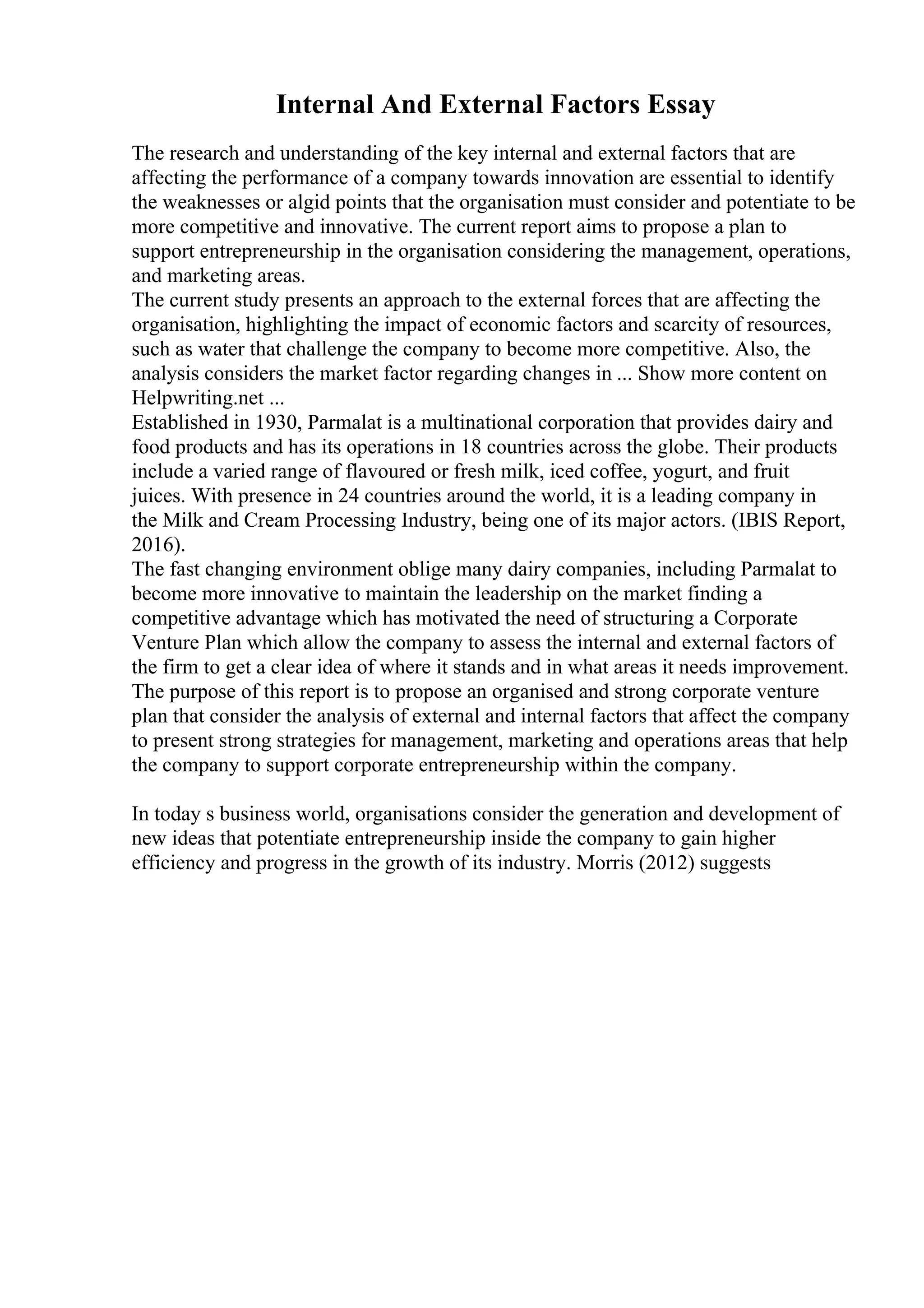 Scary Narrative Essay | PDF