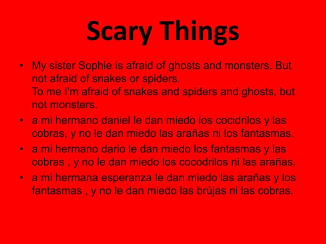 Scary things | PPTX