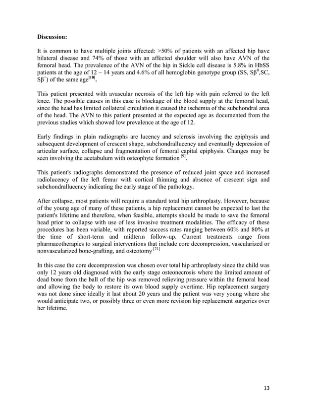 AVN 2' to SCA sample CASE REPORT | PDF