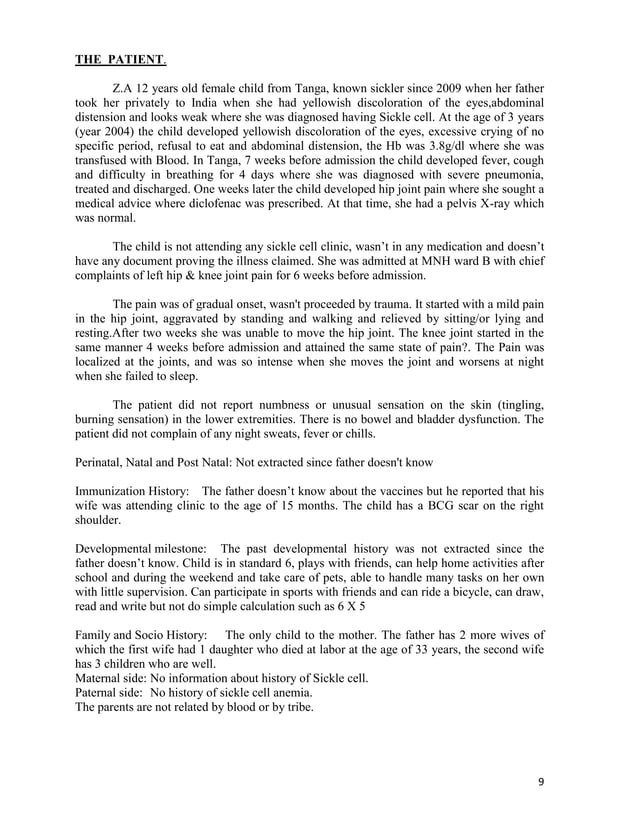 AVN 2' to SCA sample CASE REPORT | PDF