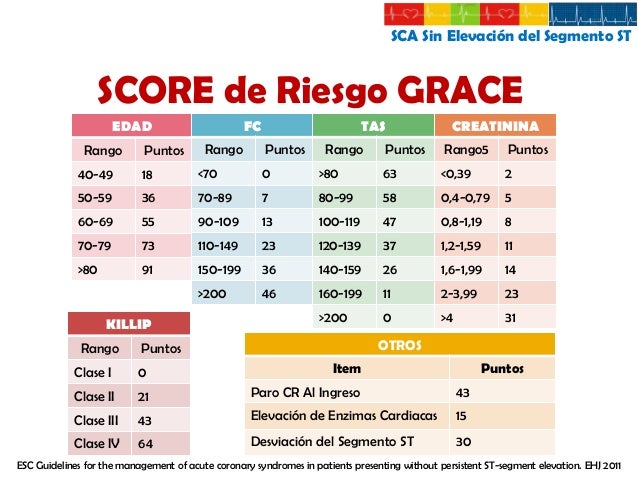 Síndrome Coronario Agudo Sin Elevación del Segmento ST
