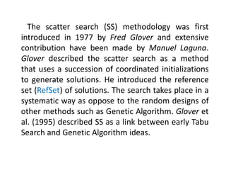 Scatter search | PPT
