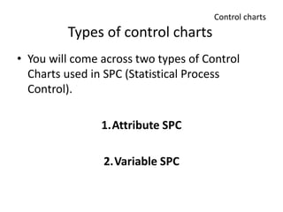 Scatter diagram and control chart | PPTX