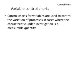 Scatter diagram and control chart | PPTX