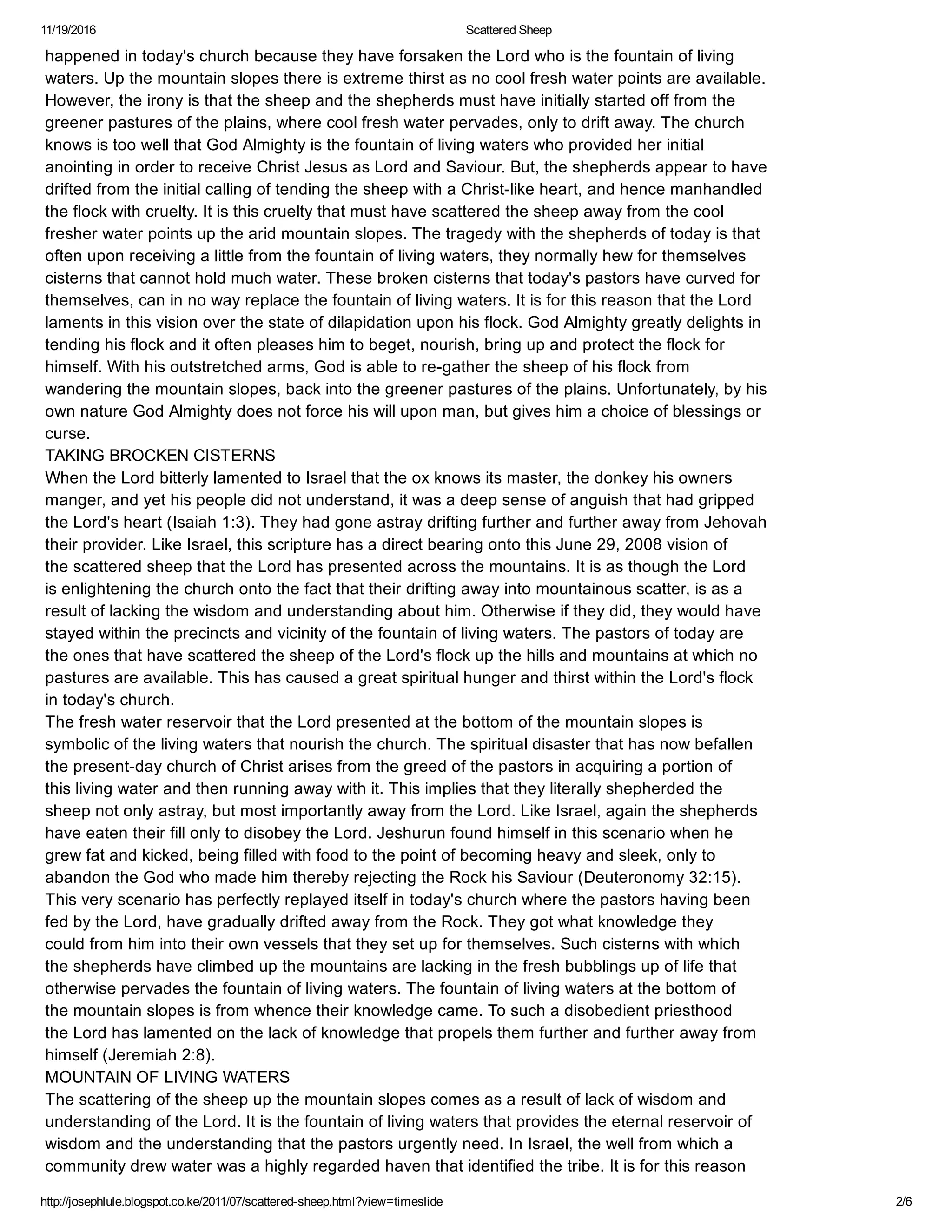 Scattered sheep | PDF