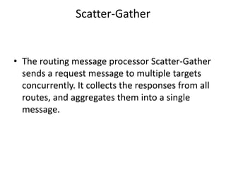 Scatter gather flow control | PPTX