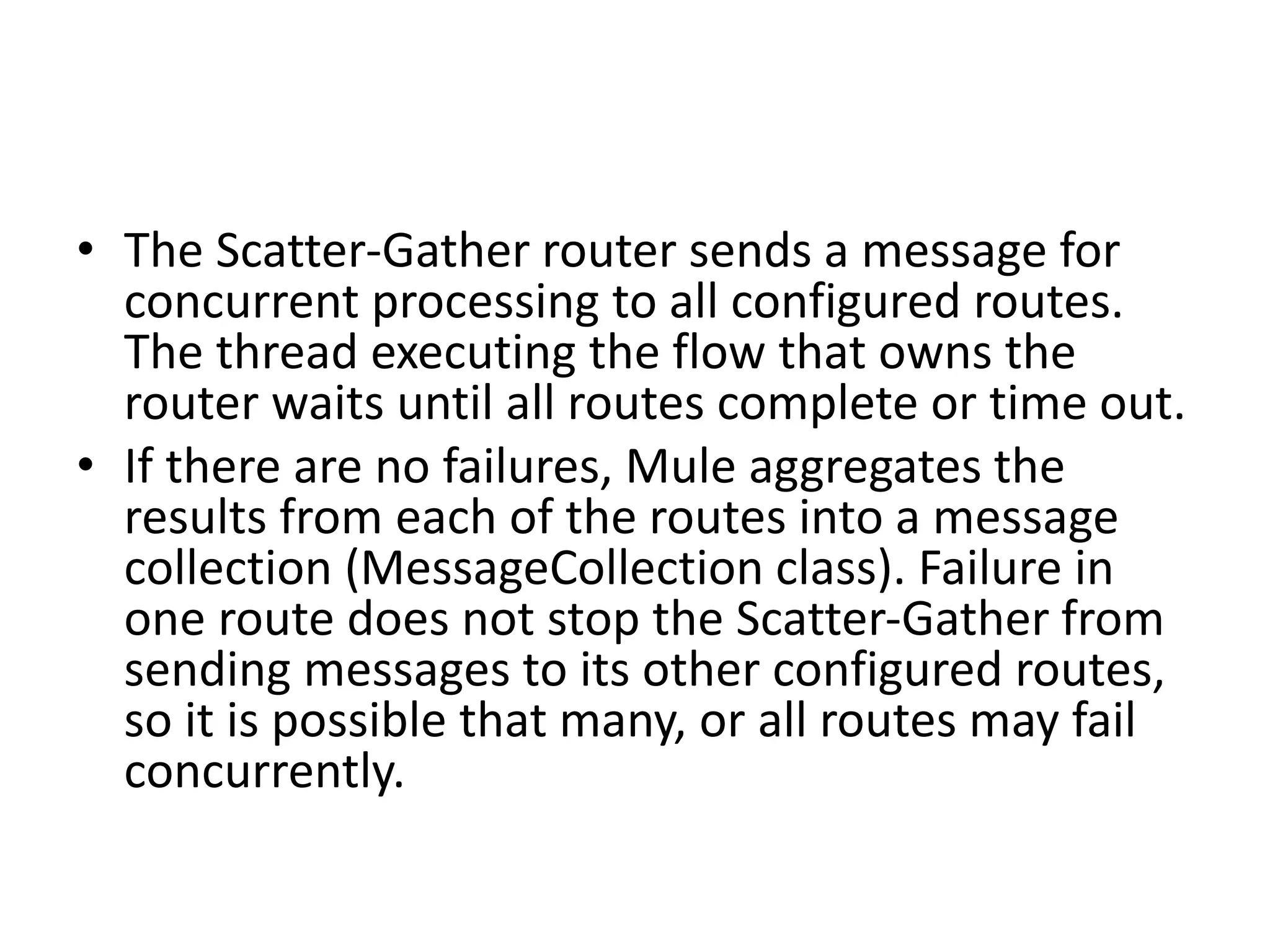 Scatter gather flow control | PPTX