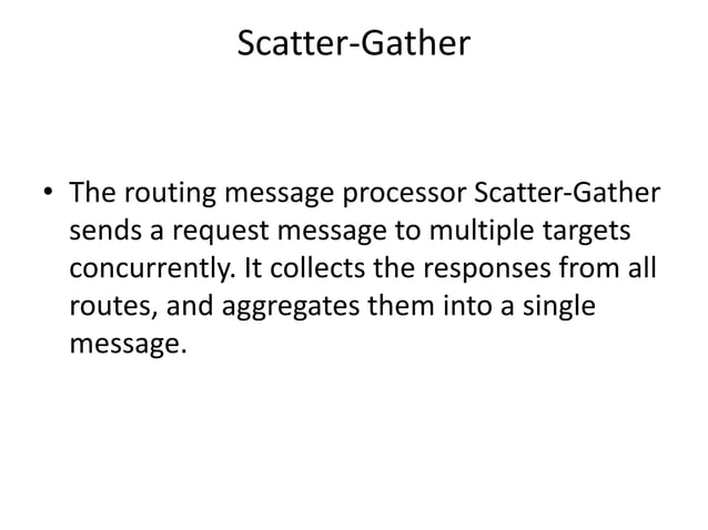Scatter gather flow control | PPTX