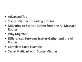 Scatter gather flow control | PPTX