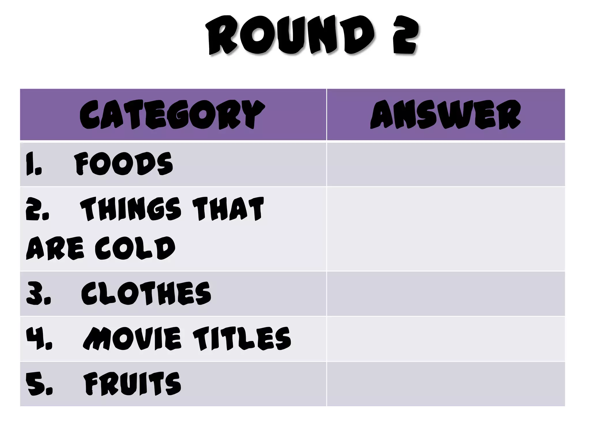 Scattergories | PPTX