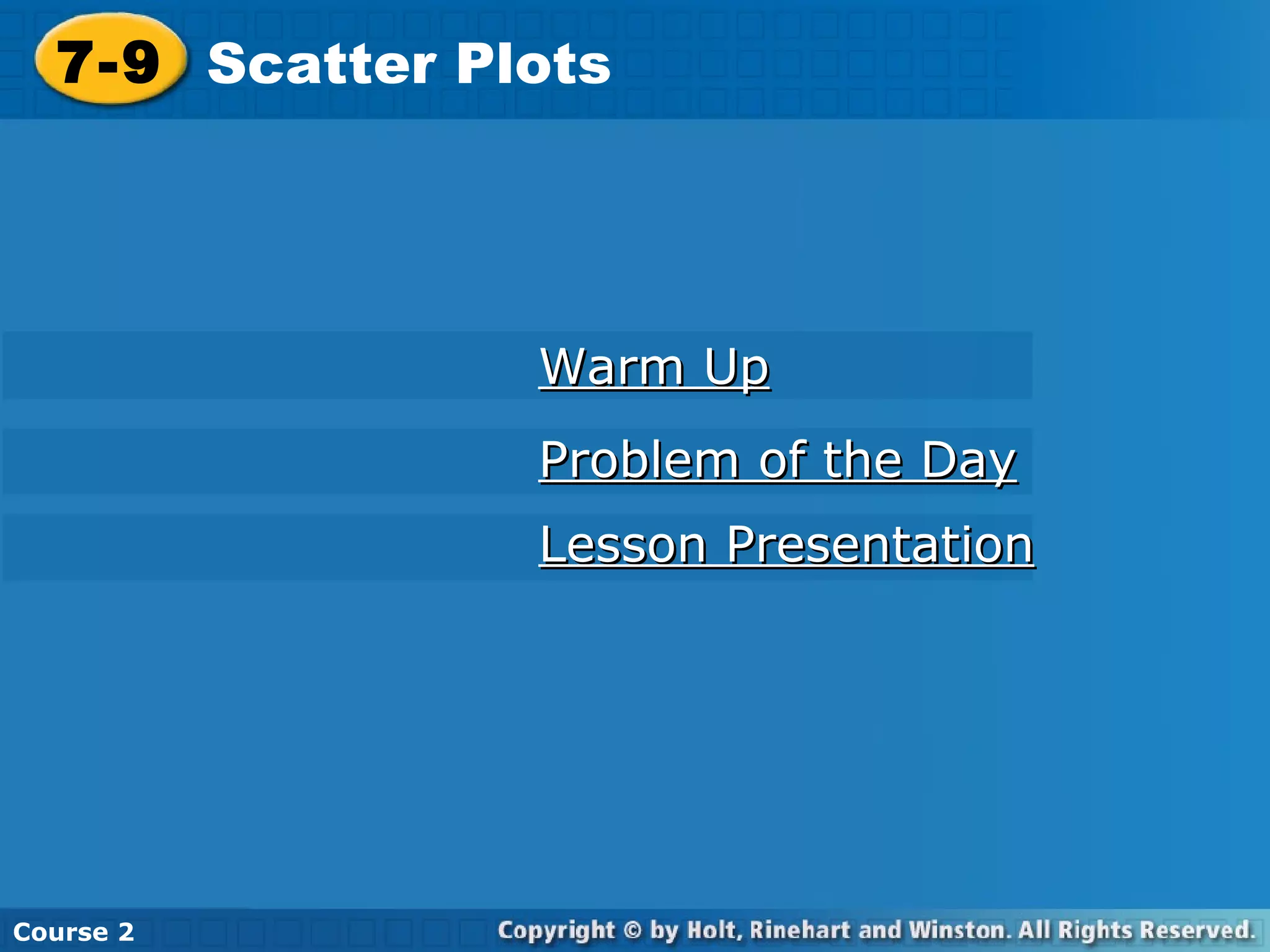 Scatter plots | PPT