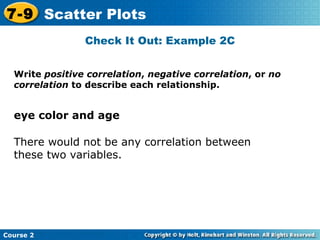 Scatter plots | PPT