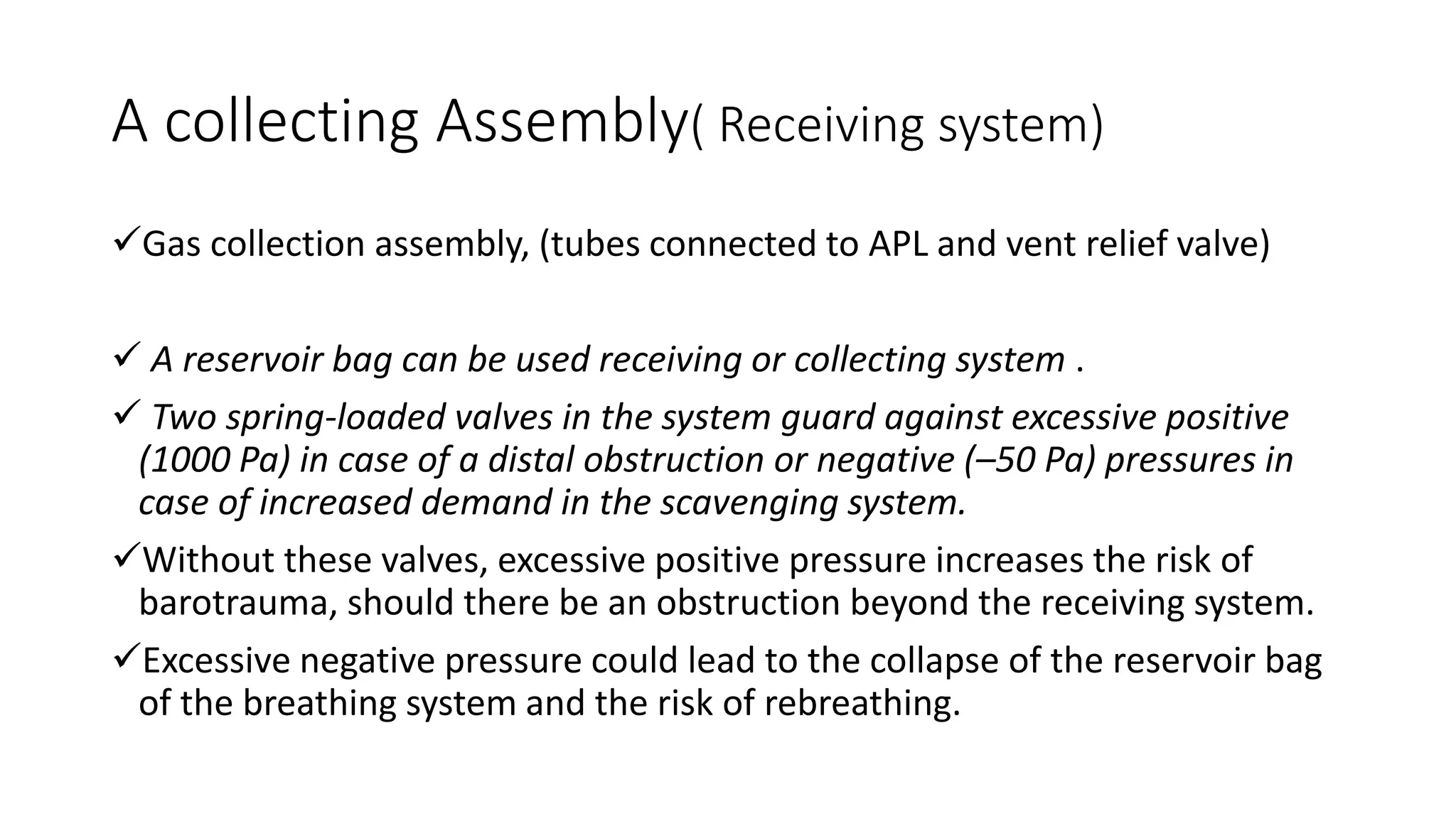 Scavenging of waste anaesthetic gases. | PPTX