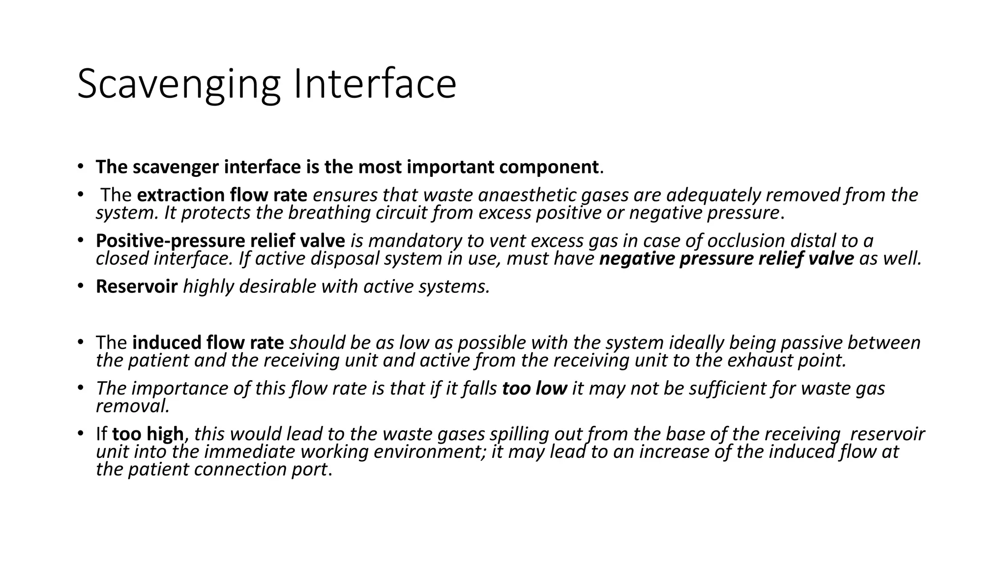 Scavenging of waste anaesthetic gases. | PPTX