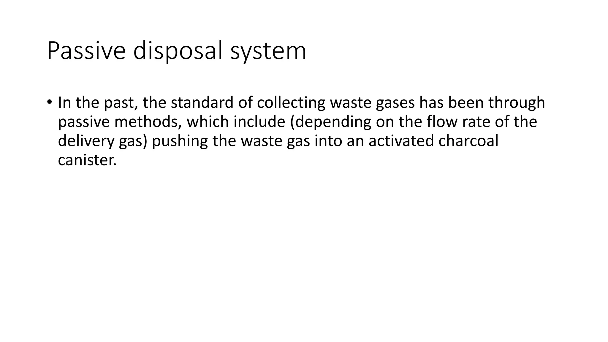 Scavenging of waste anaesthetic gases. | PPTX