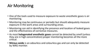 Scavenging of waste anaesthetic gases. | PPTX