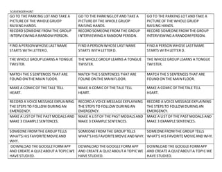 Scavenger hunt | PPT