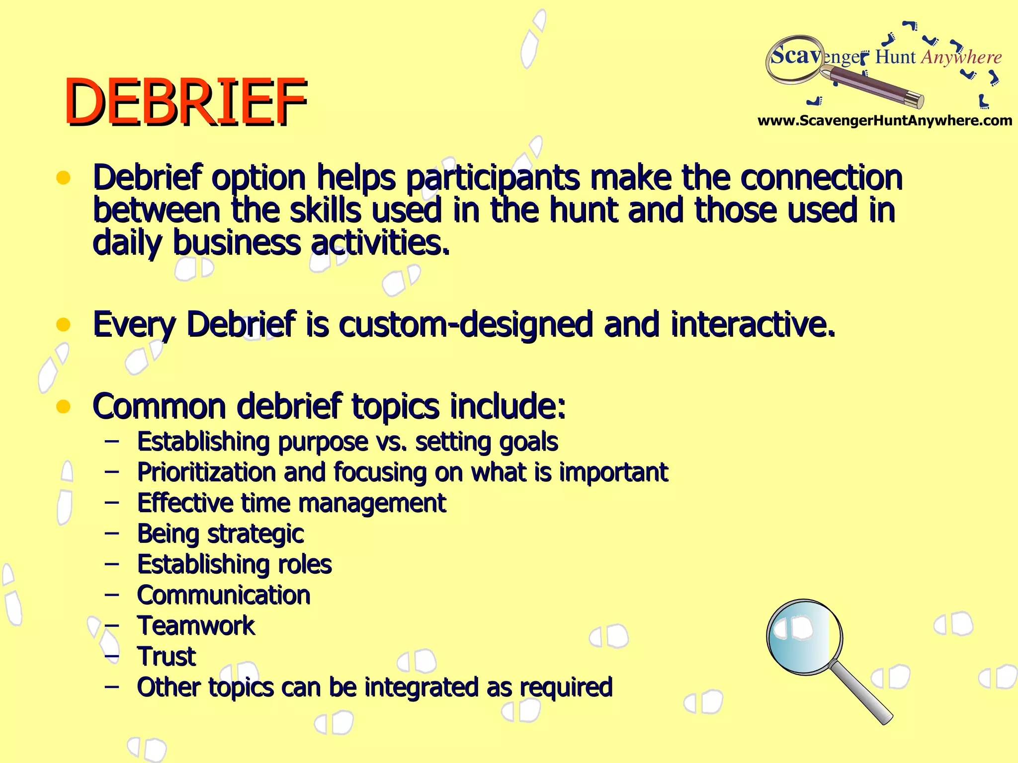 About Scavenger Hunt Anywhere | PPT