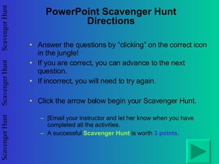 Scavenger Hunt For Power Point Hre 472 | PPT