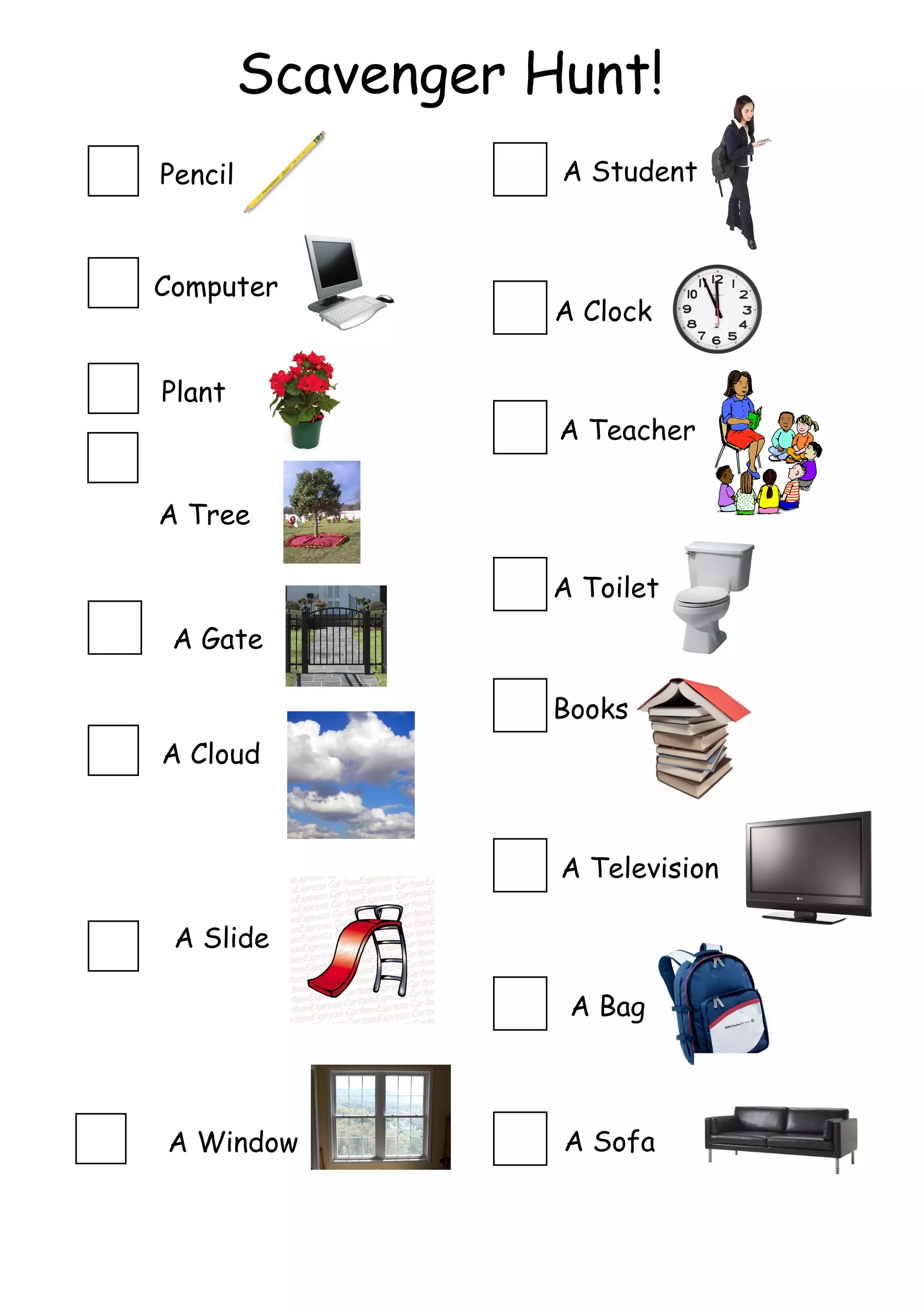 Scavenger hunt | DOC