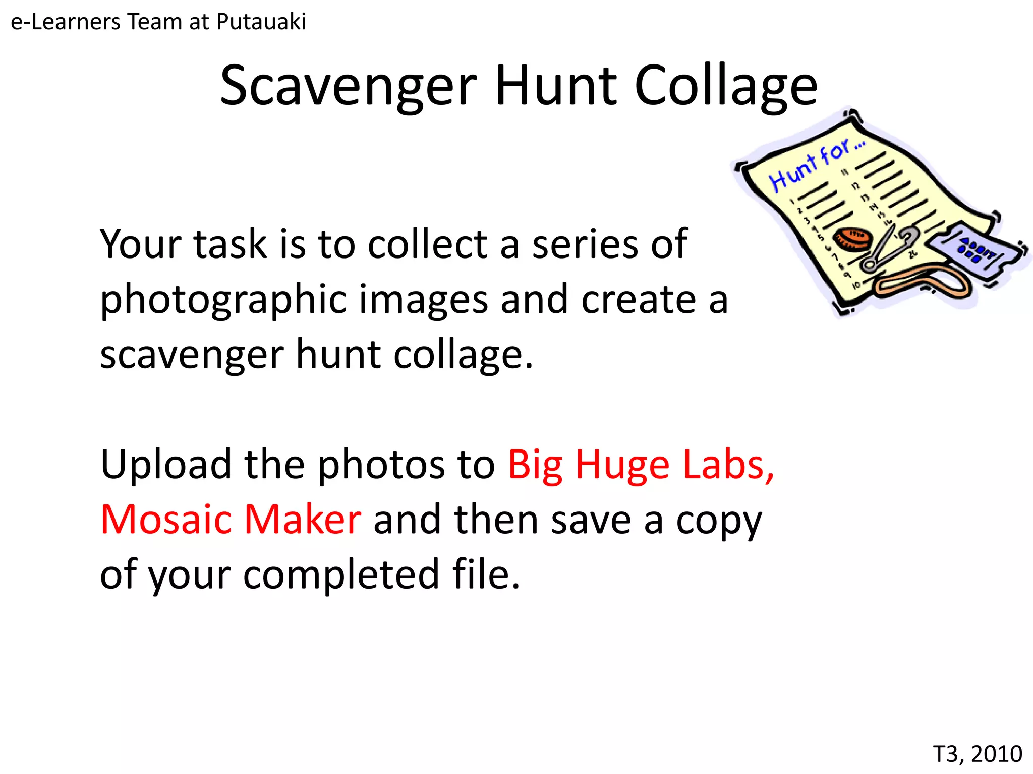Scavenger Hunt Collage | PDF