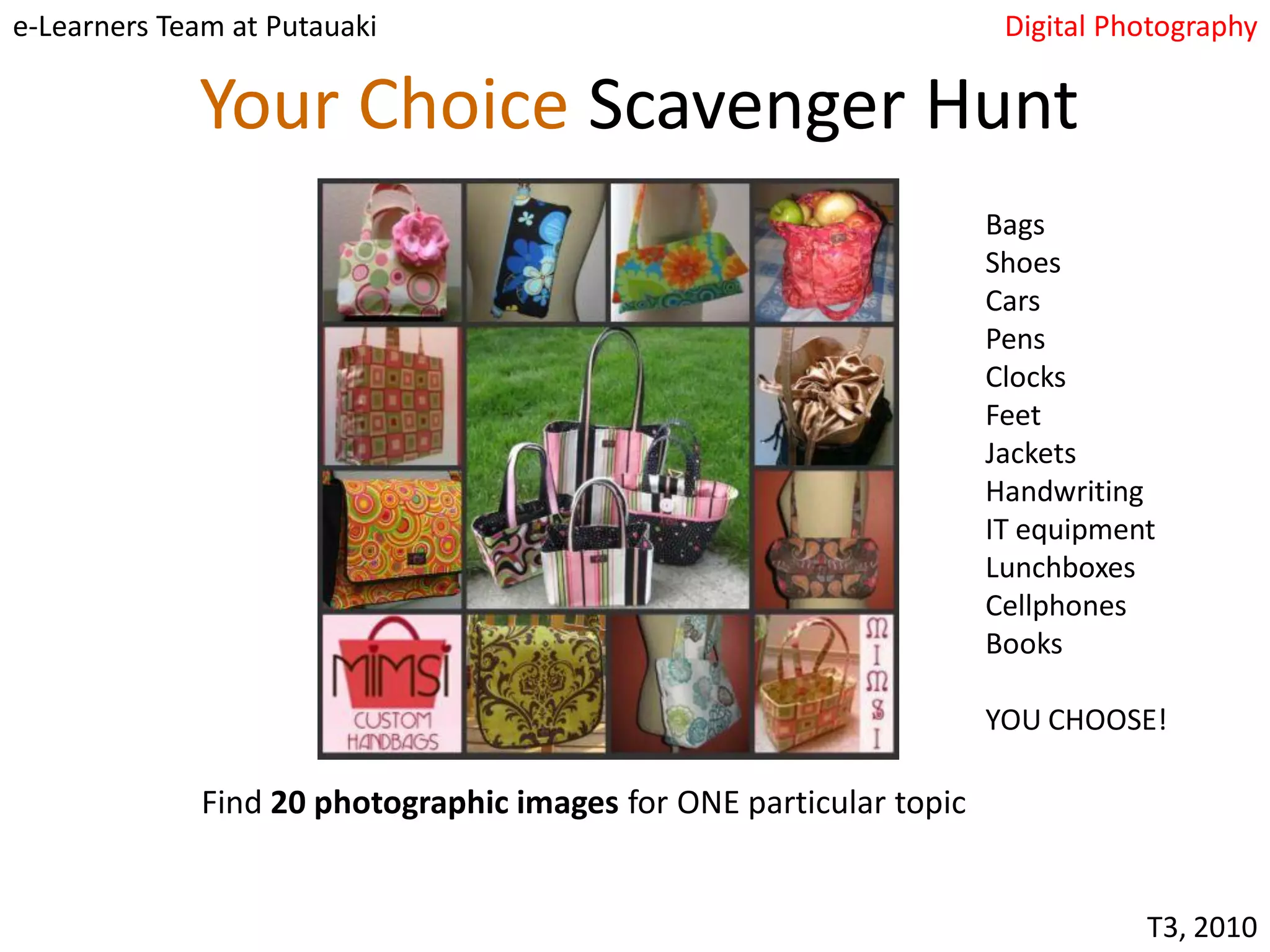 Scavenger Hunt Collage | PDF