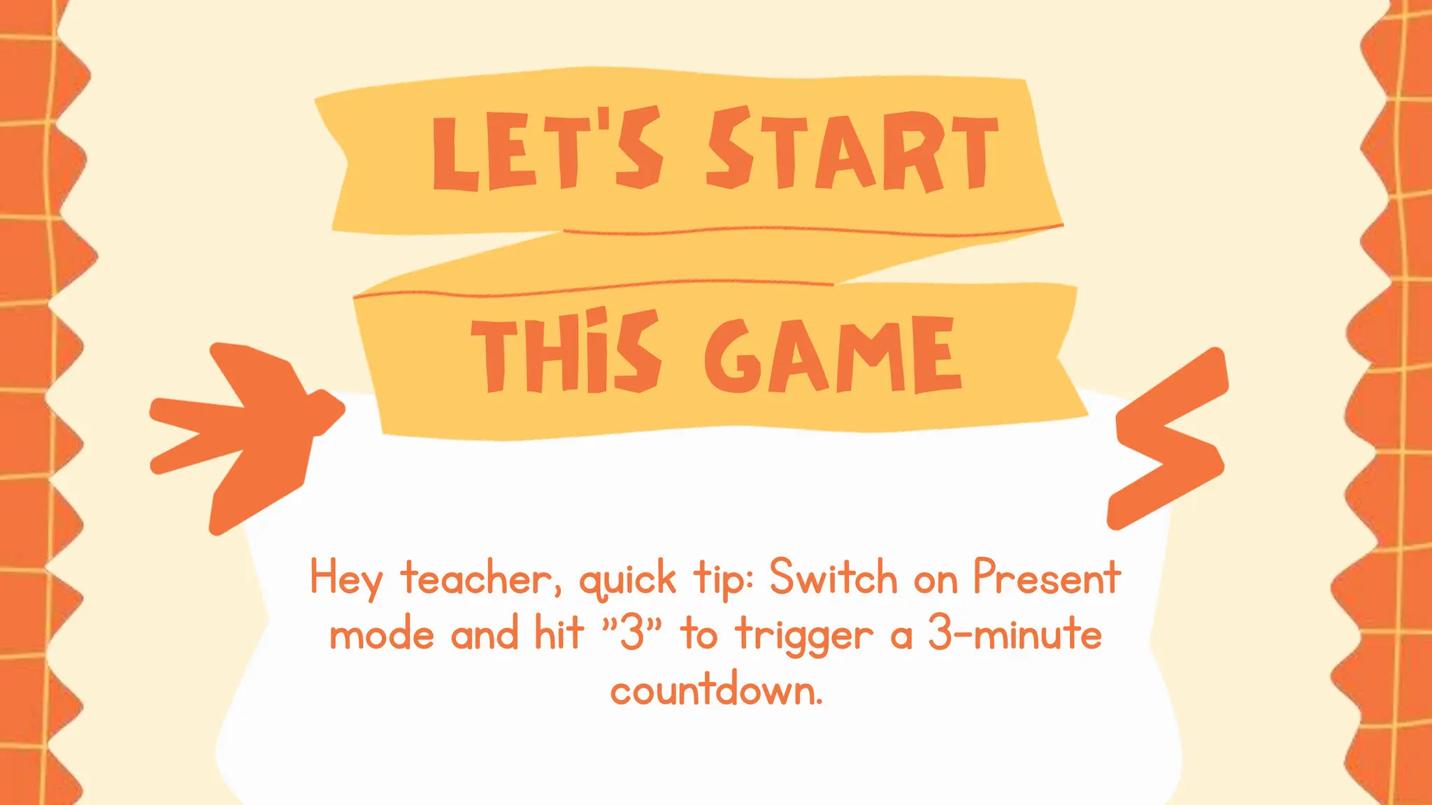 Scavenger Hunt Education Game Presentation in Yellow and Orange Fun ...