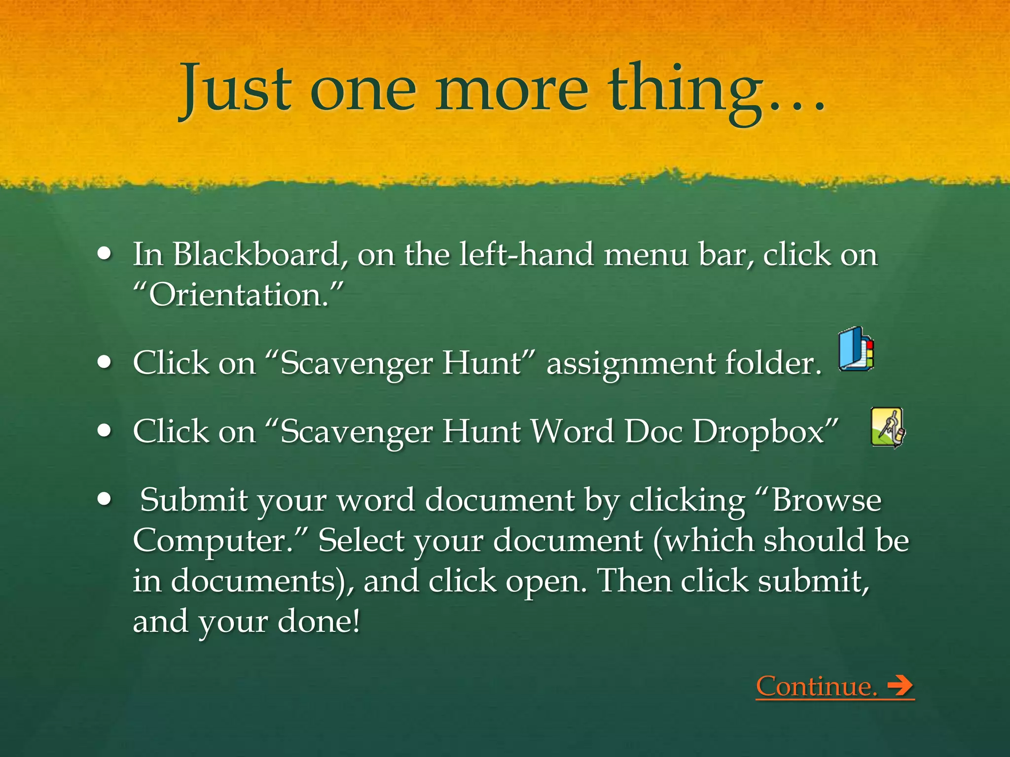 Scavenger hunt ppt | PPTX