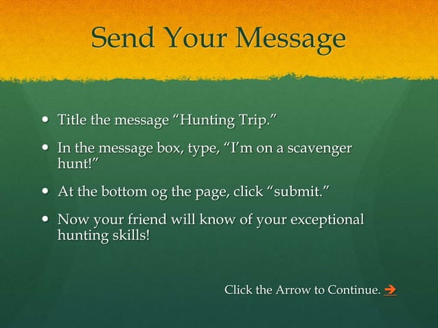 Scavenger hunt ppt | PPTX