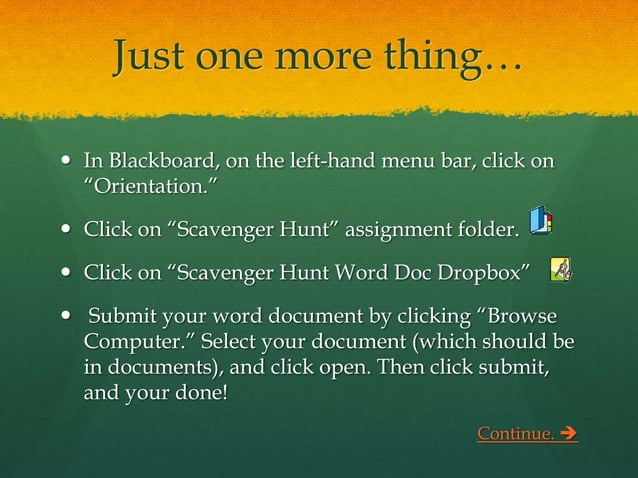 Scavenger hunt ppt | PPTX