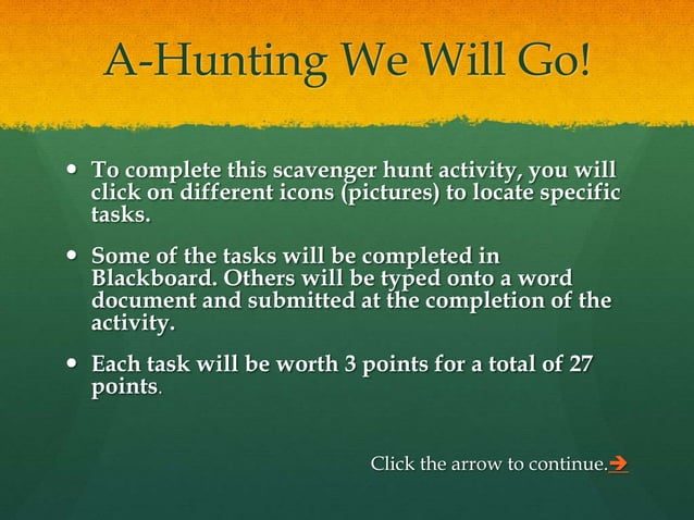 Scavenger hunt ppt | PPTX