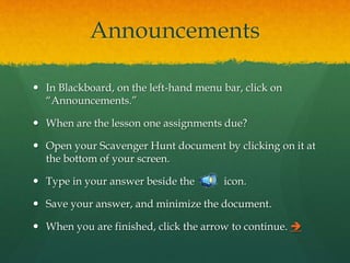 Scavenger hunt ppt | PPTX