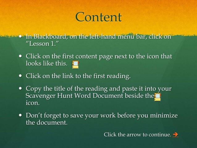 Scavenger hunt ppt | PPTX