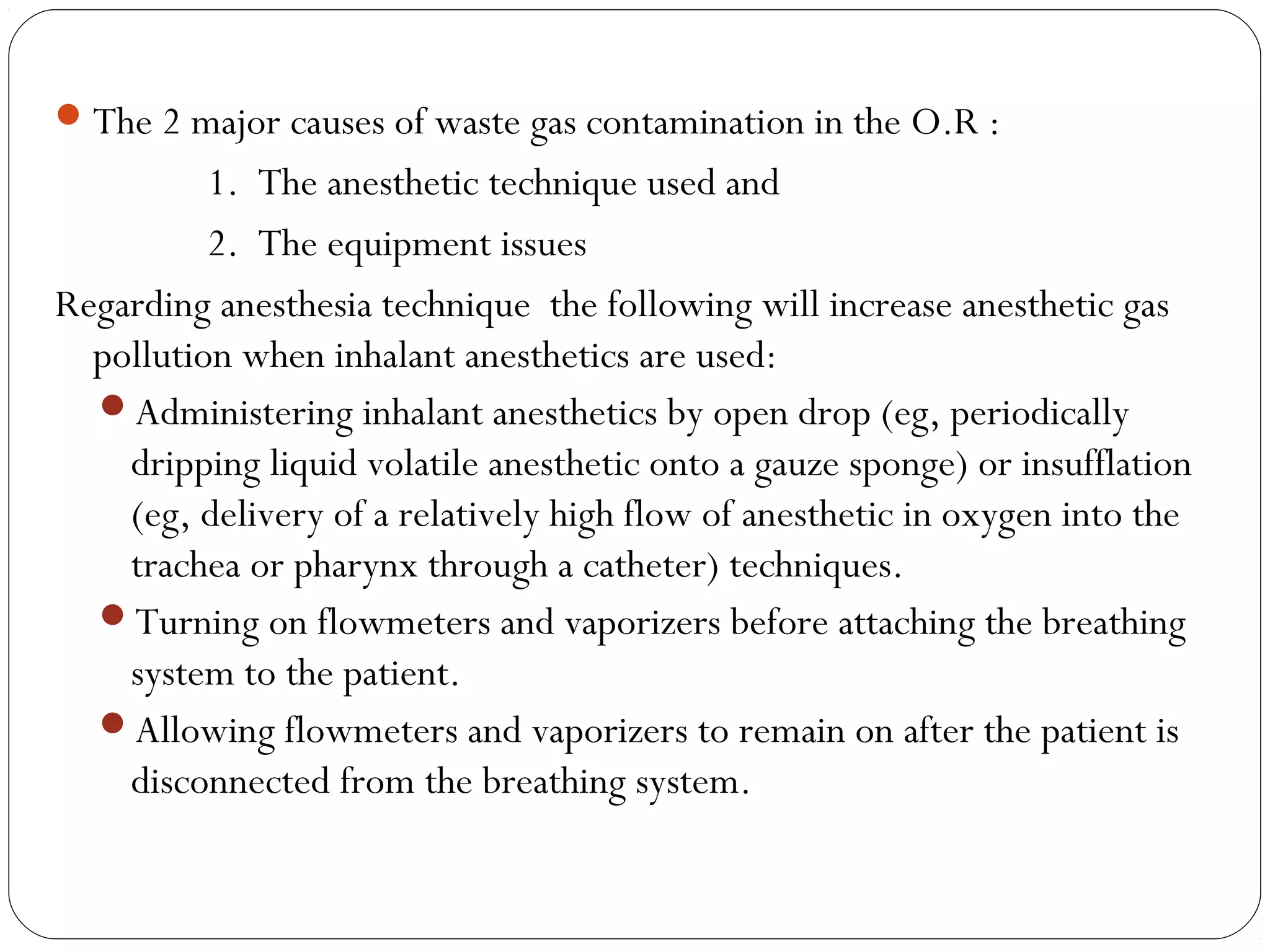 Scavenging system in operating room | PPT