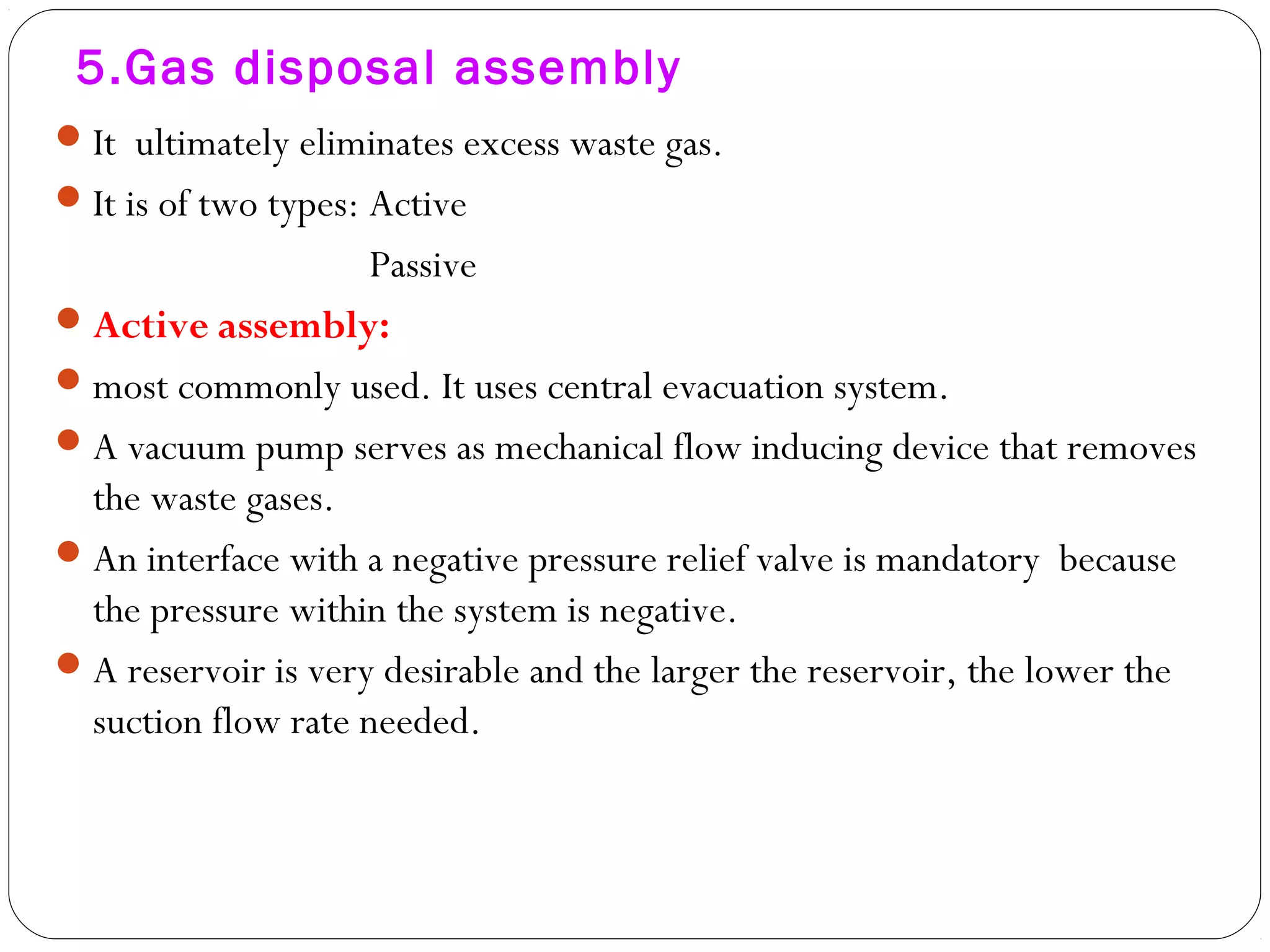 Scavenging system in operating room | PPT