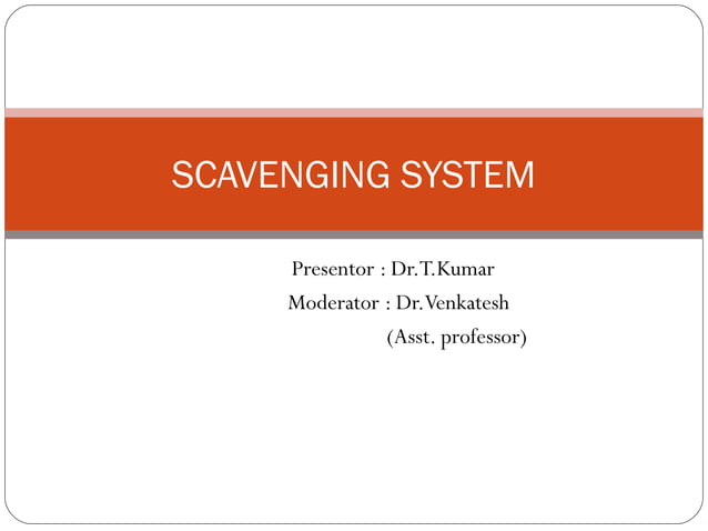 Scavenging system in operating room | PPT | First Aid | Injuries