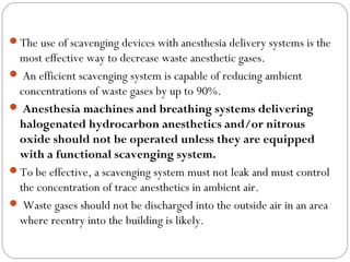 Scavenging system in operating room | PPT