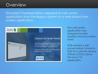 Application Tutorial for Standard Chartered Bank | PPT