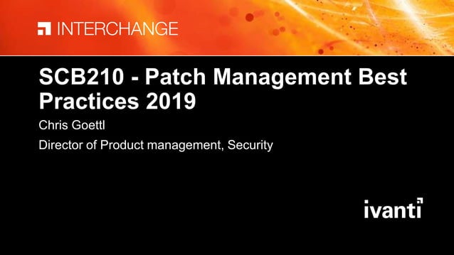 Patch Management Best Practices 2019 | PPTX