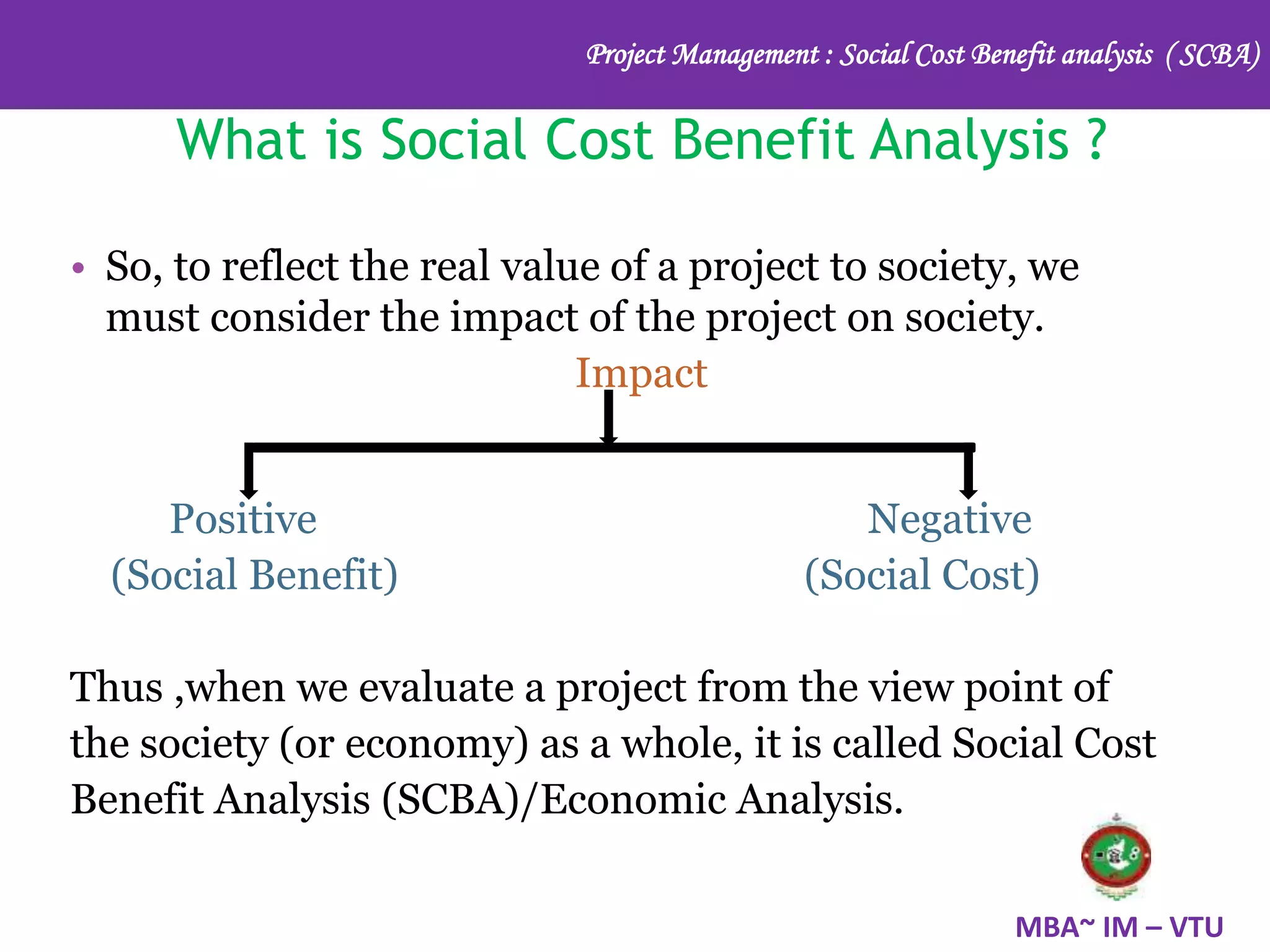 Social Cost Benefit Analysis | PPTX