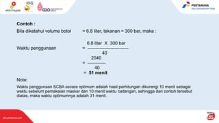 SCBA (SELF CONTAIN BREATHING APPARATUS) & DONNING FIRE SUIT GEAR.pptx