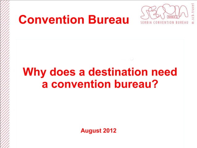 Why does a destination need a CVB? | PPT